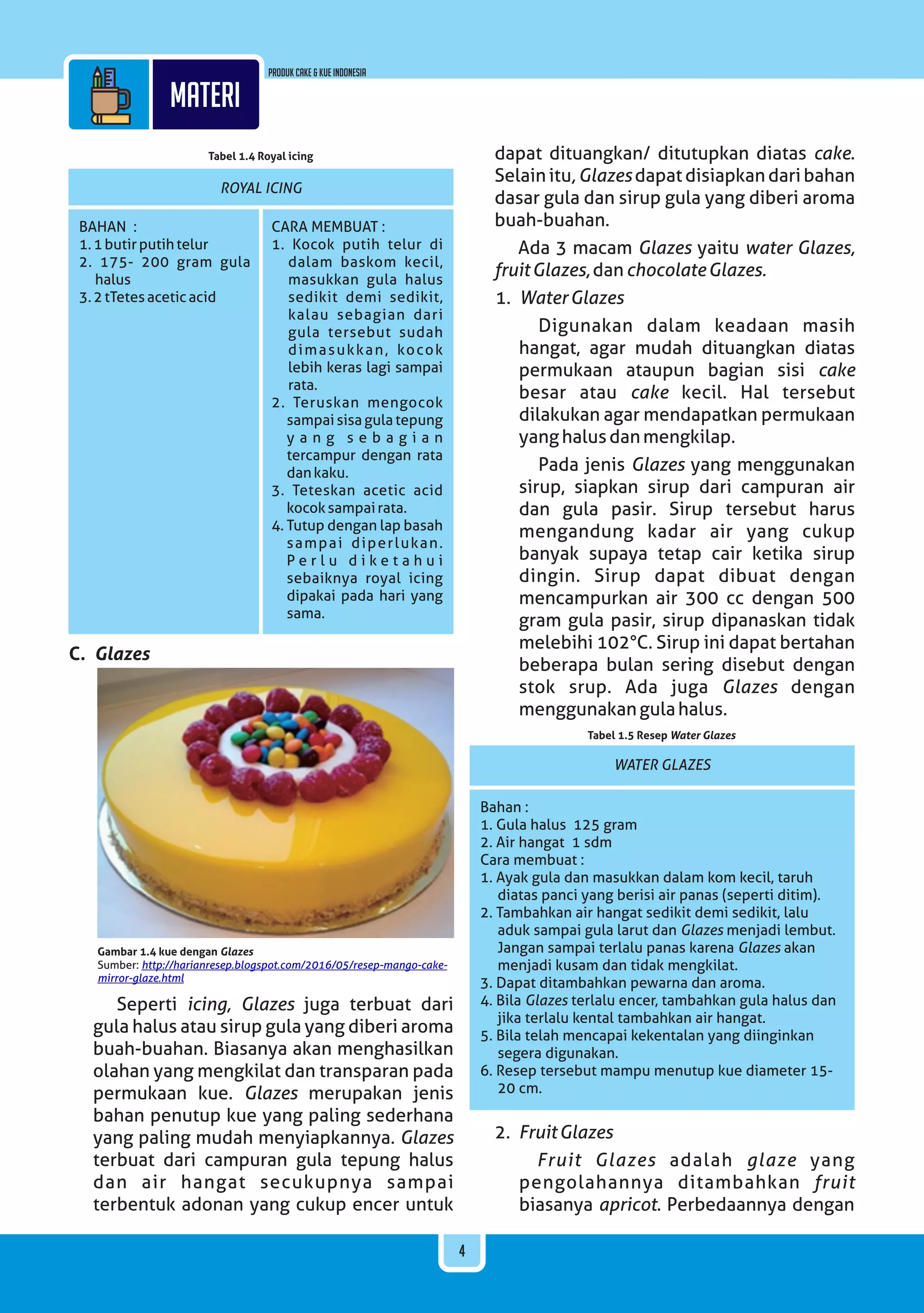 Buku produk cake dan kue indonesia kls xii | PDF