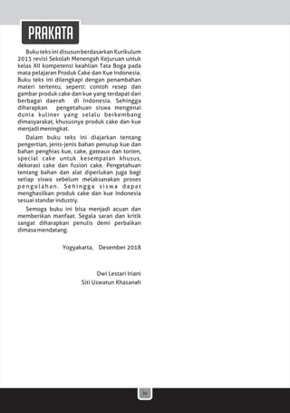 Buku produk cake dan kue indonesia kls xii | PDF