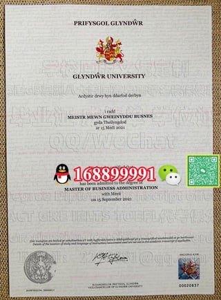 Glyndwr University degree offer diploma Transcript | PDF