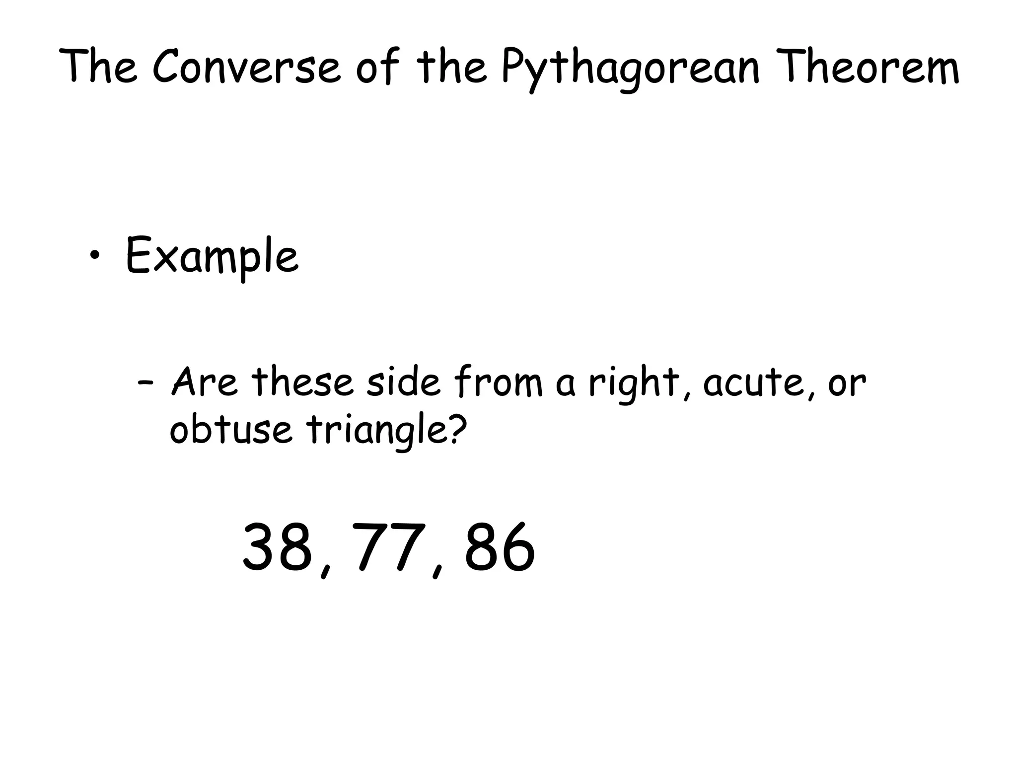 8 3 Pythag Converse | PPT