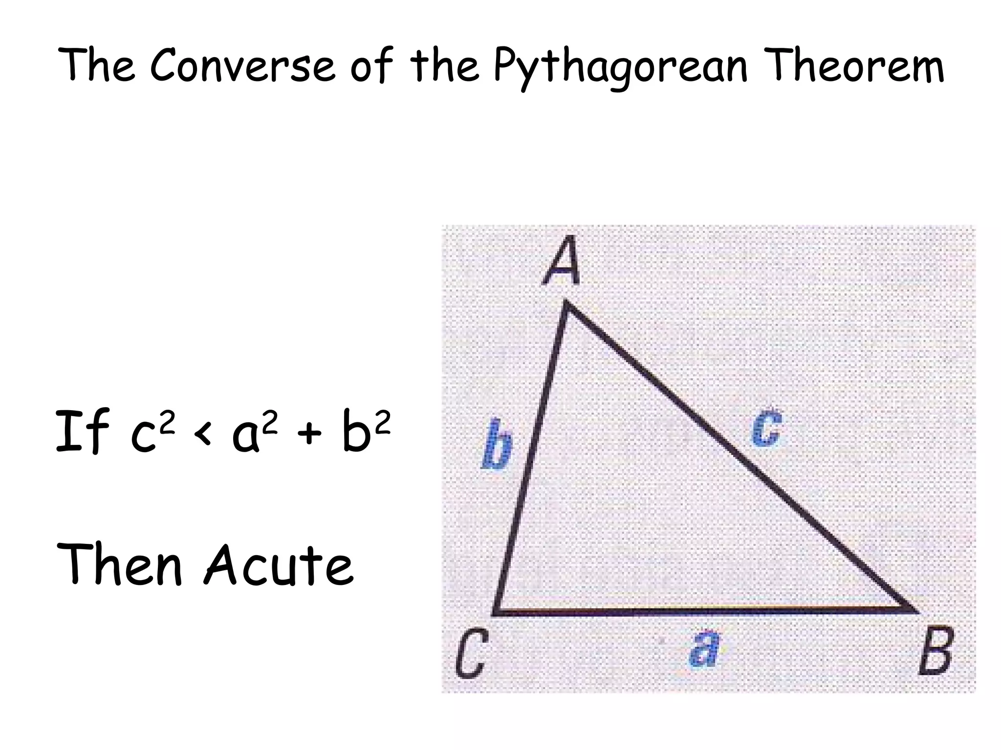 8 3 Pythag Converse | PPT