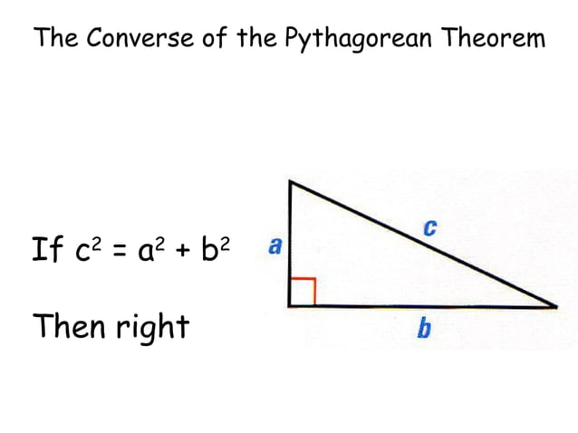 8 3 Pythag Converse | PPT