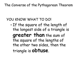 8 3 Pythag Converse | PPT