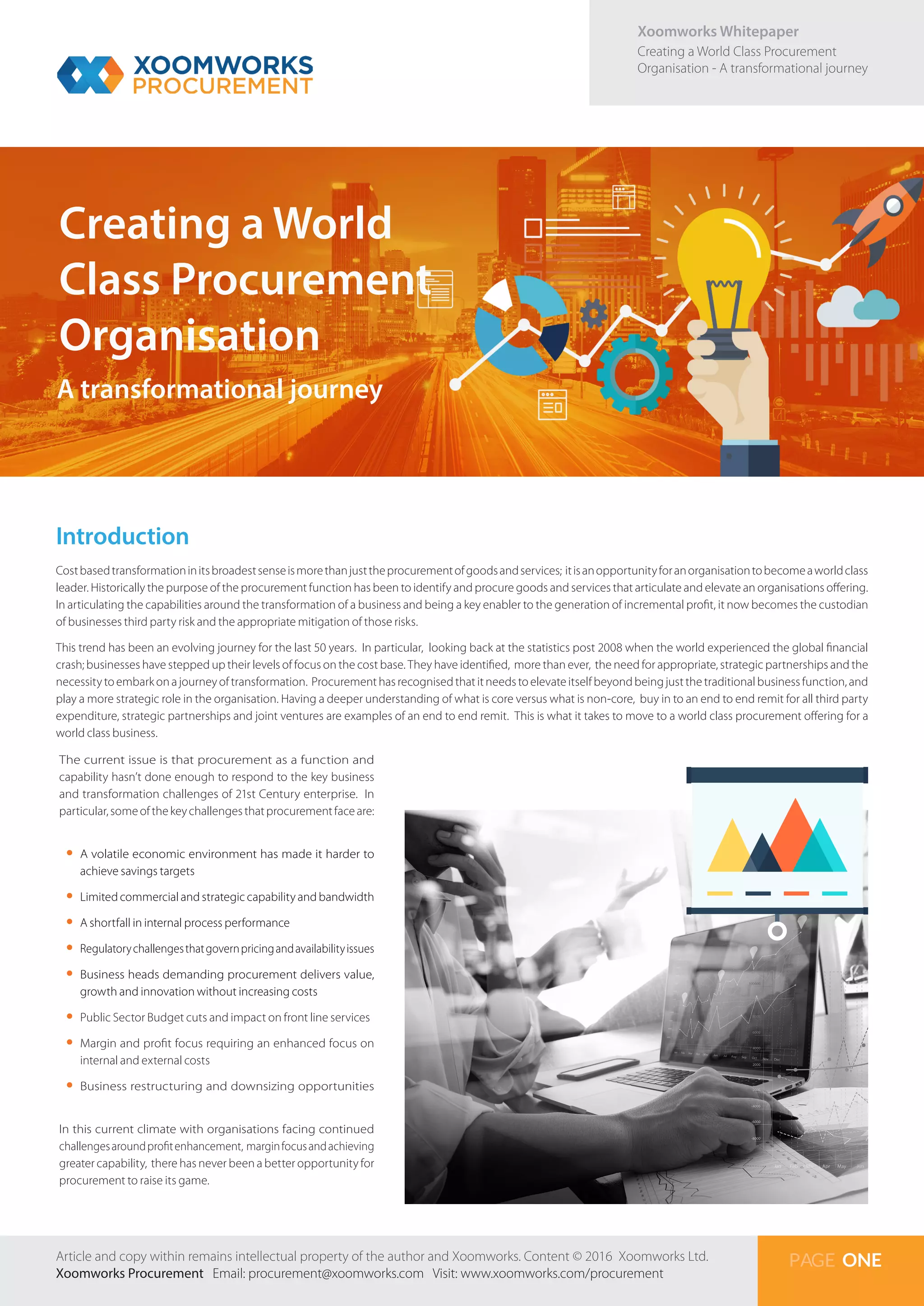 Creating a World Class Procurement Organisation-Whitepaper- | PDF