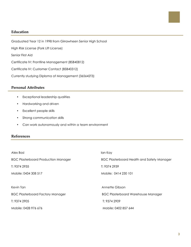 Christopher Howat Resume | PDF