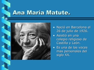 Ana María Matute | PPT