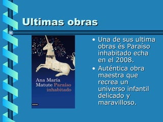 Ana María Matute | PPT