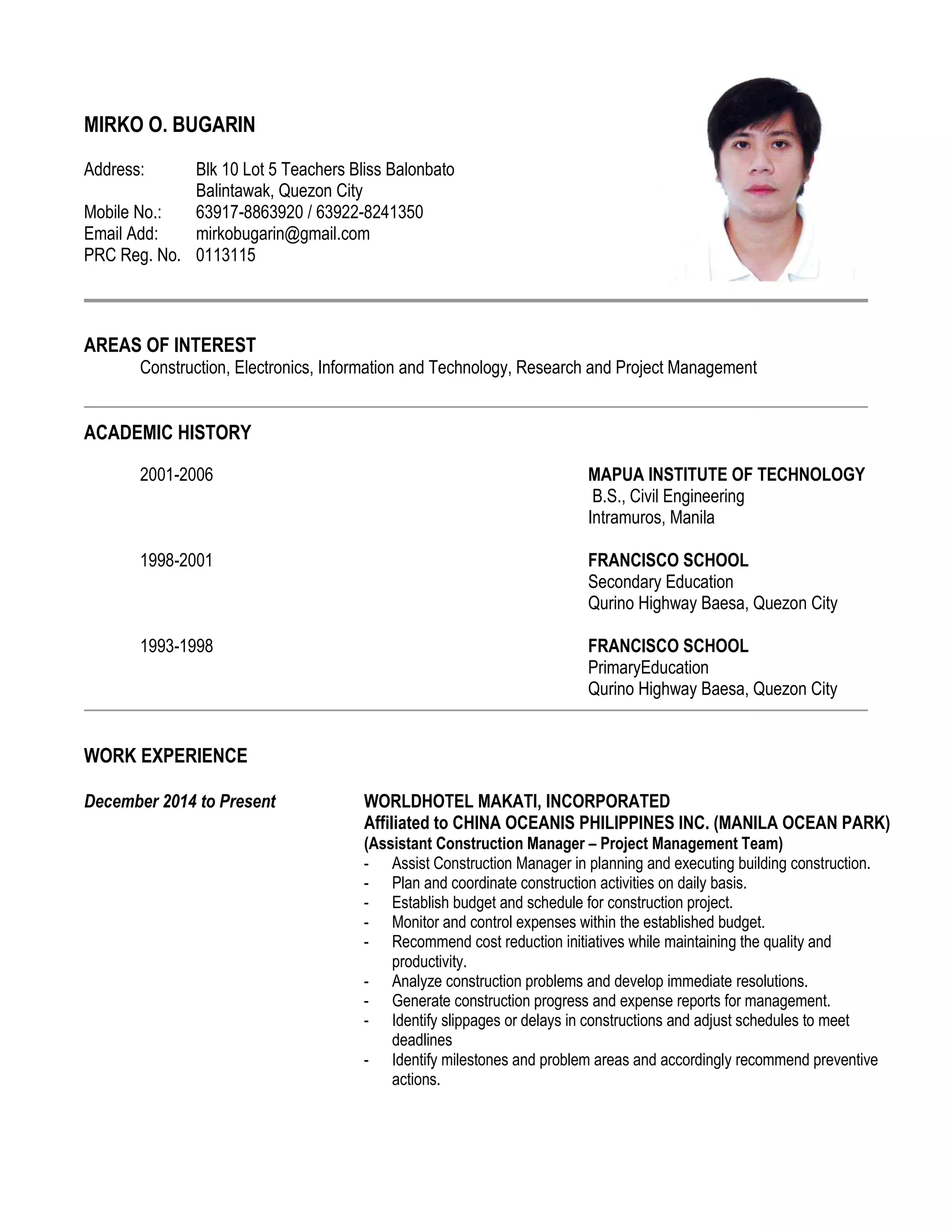 MIRKO OPEÑANO BUGARIN | PDF