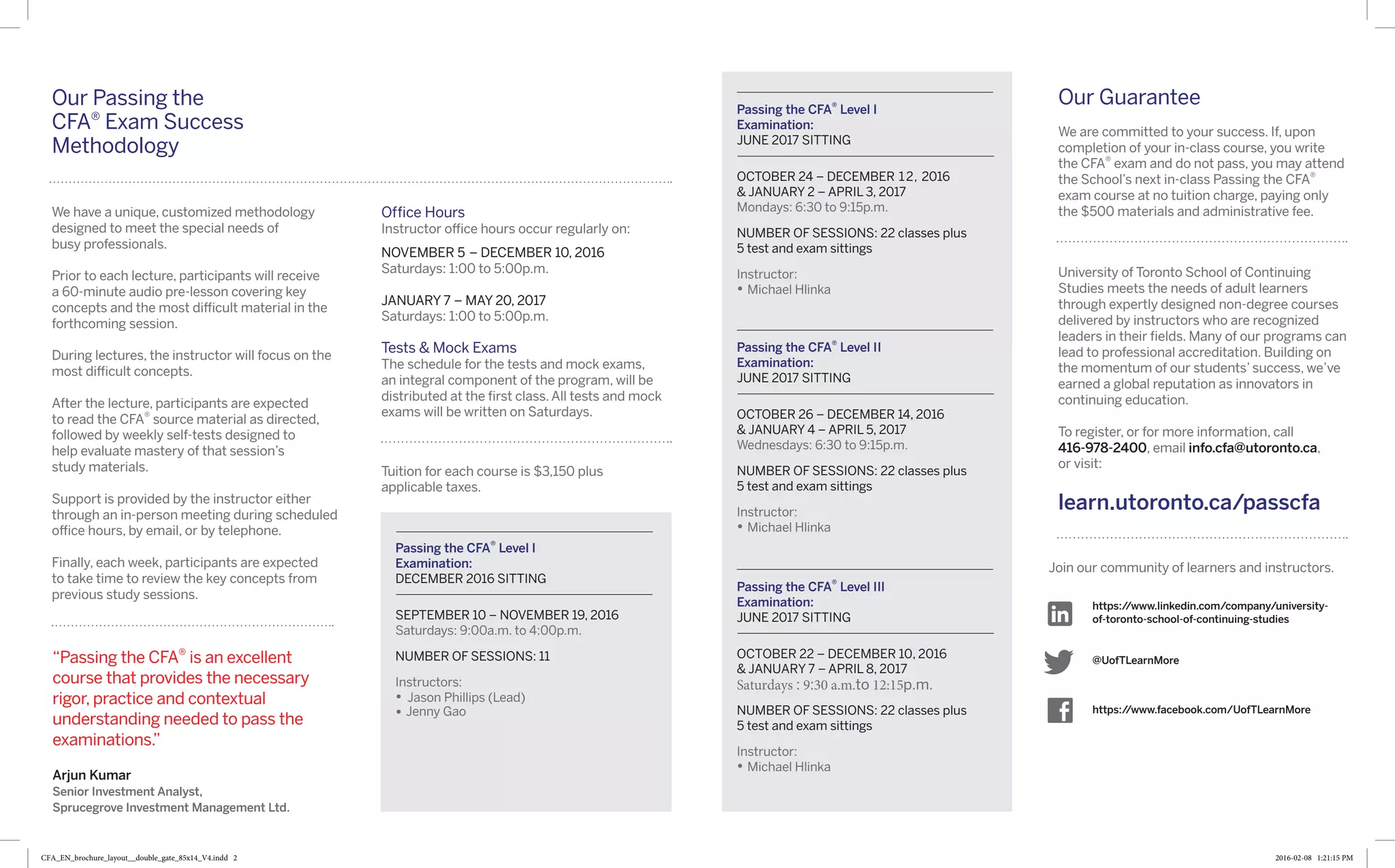 Passing the CFA Exam - Level I, II, and III | PPT