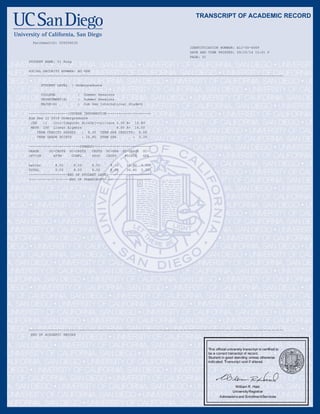 UCSD eTranscript | PDF