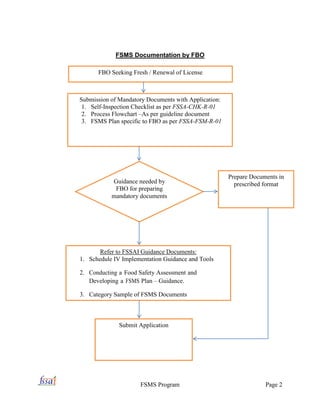 1.Manual of Food Safety Management System, fss act 2006 | PDF