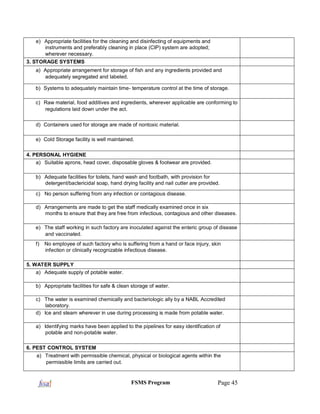 1.Manual of Food Safety Management System, fss act 2006 | PDF