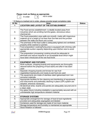 1.Manual of Food Safety Management System, fss act 2006 | PDF
