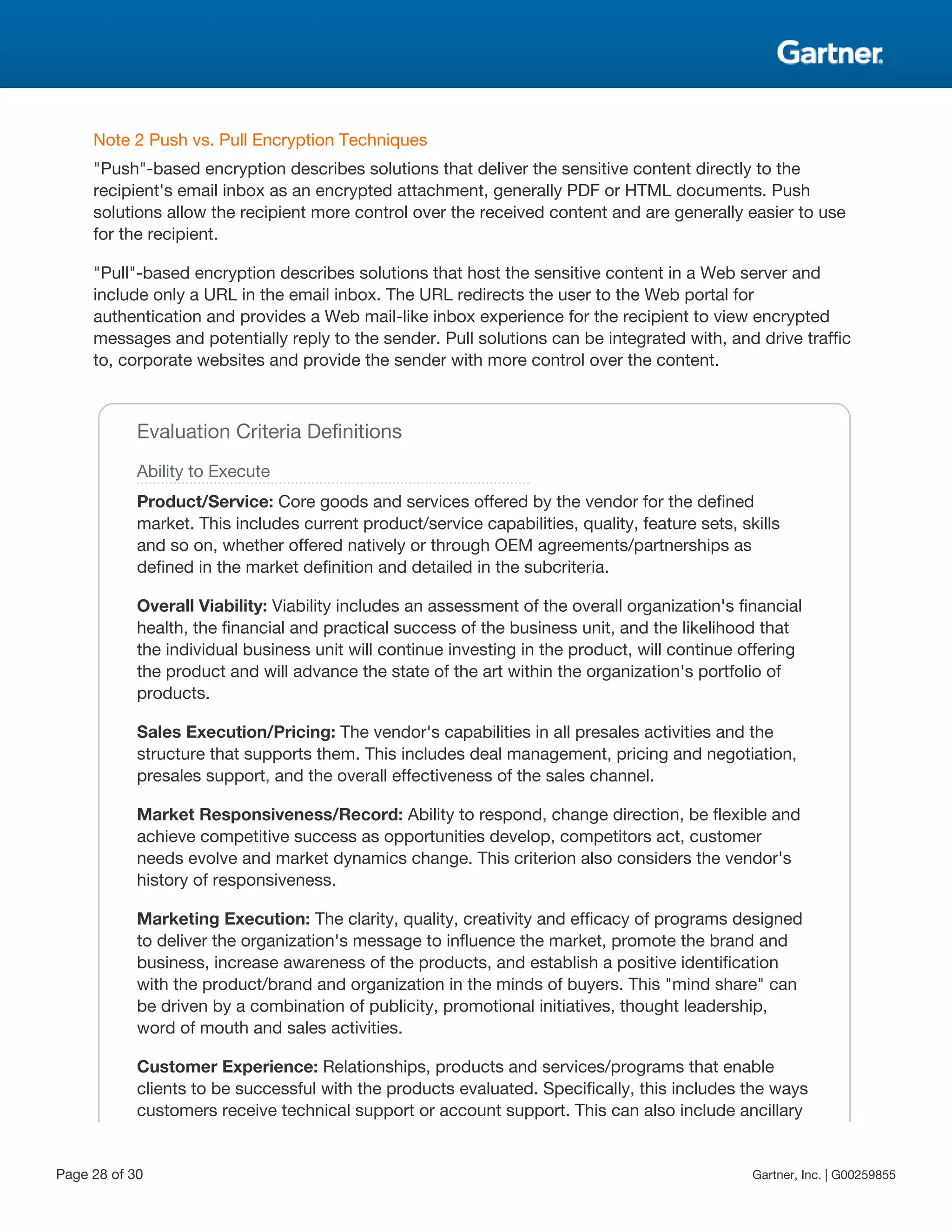 Gartner Magic Quadrant for Secure Email Gateways 2014 | PDF