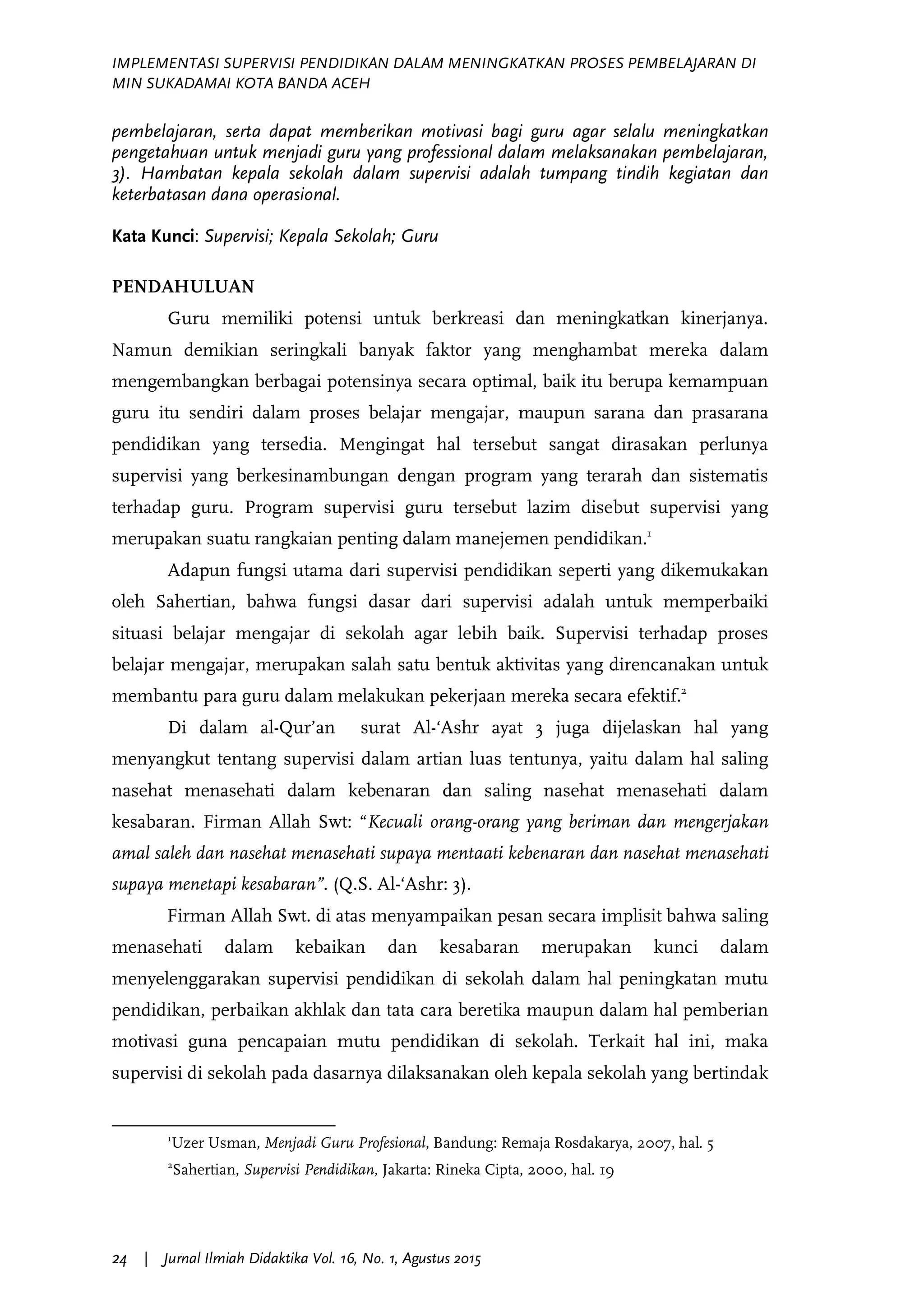 83105 id-implementasi-supervisi-pendidikan-dalam | PDF