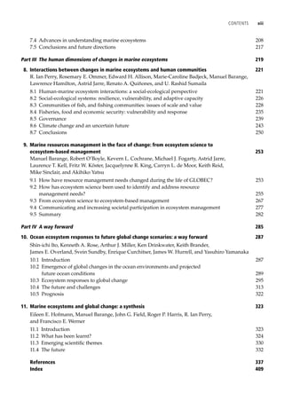 Marine Ecosystems And Global Change Manuel Barange John G Field | PDF