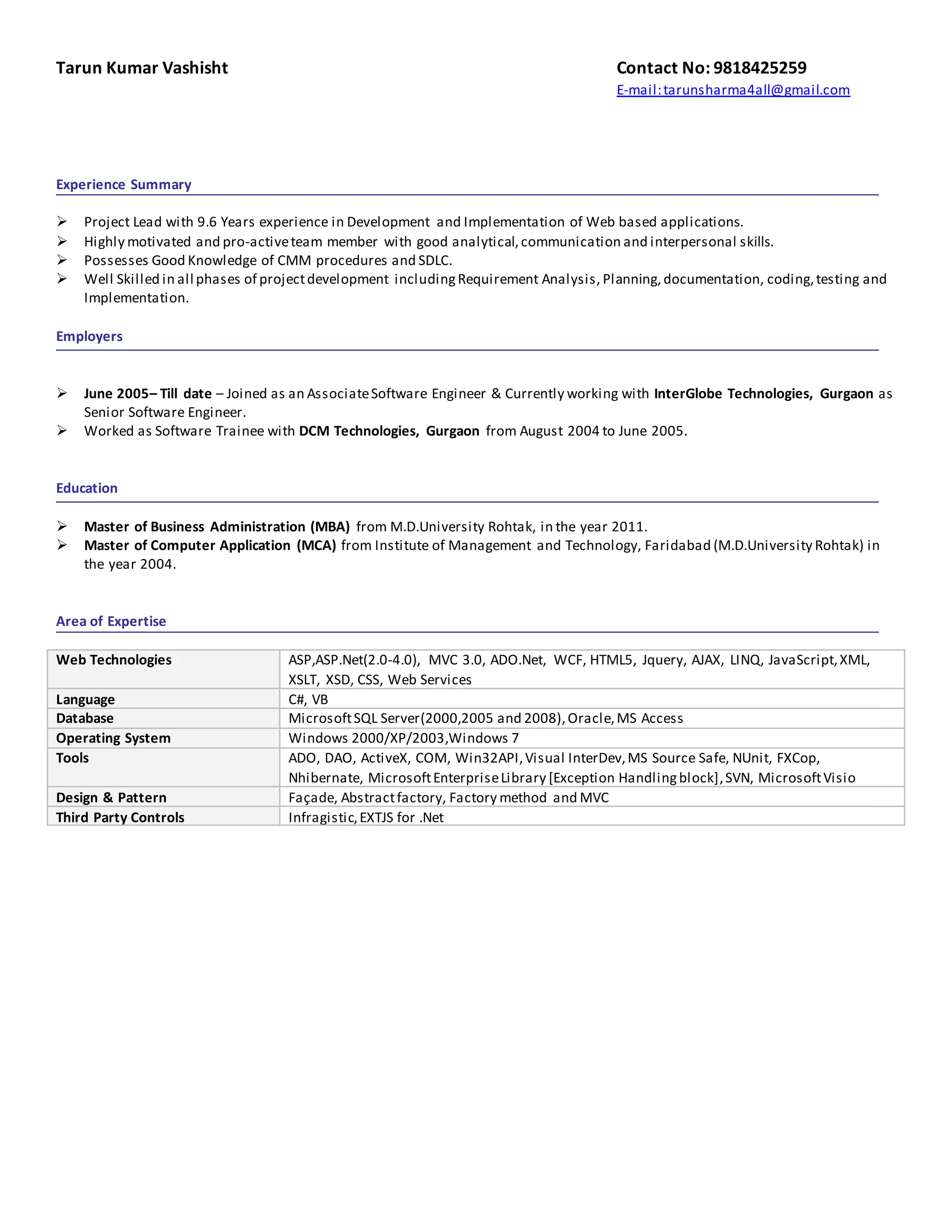 Tarun Kumar_Resume | DOCX
