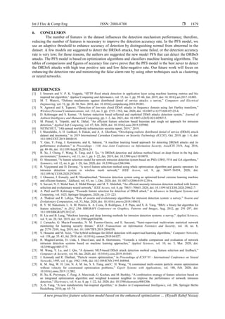 A new proactive feature selection model based on the enhanced optimization algorithms to detect ...