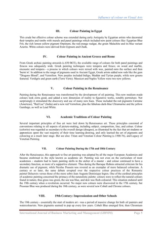 Influence of Colour on Visual Arts | PDF | Painting | Arts and Crafts