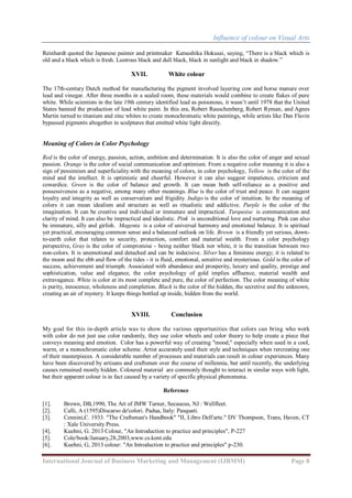 Influence of Colour on Visual Arts | PDF | Painting | Arts and Crafts