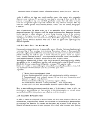 STOCK TREND PREDICTION USING NEWS SENTIMENT ANALYSIS | PDF