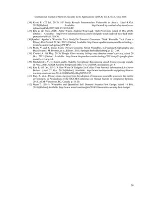 WEARABLE TECHNOLOGY DEVICES SECURITY AND PRIVACY VULNERABILITY ANALYSIS ...
