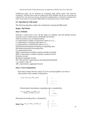 AUTHENTICATION USING TRUST TO DETECT MISBEHAVING NODES IN MOBILE AD HOC NETWORKS USING Q ...