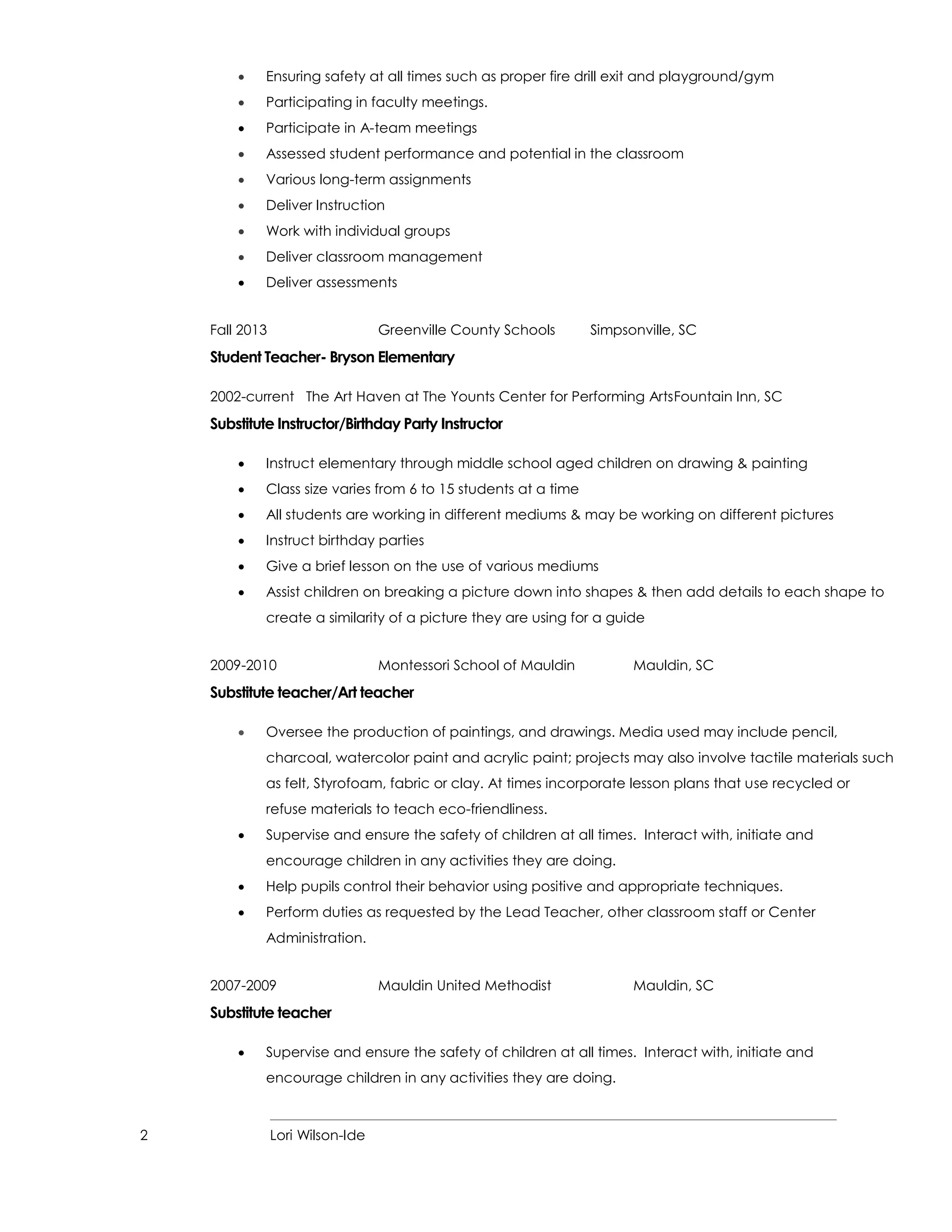 Lori-Resume_2016 | PDF