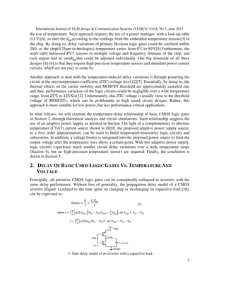 TOWARDS TEMPERATURE-INSENSITIVE NANOSCALE CMOS CIRCUITS WITH ADAPTIVELY REGULATED VOLTAGE POWER ...