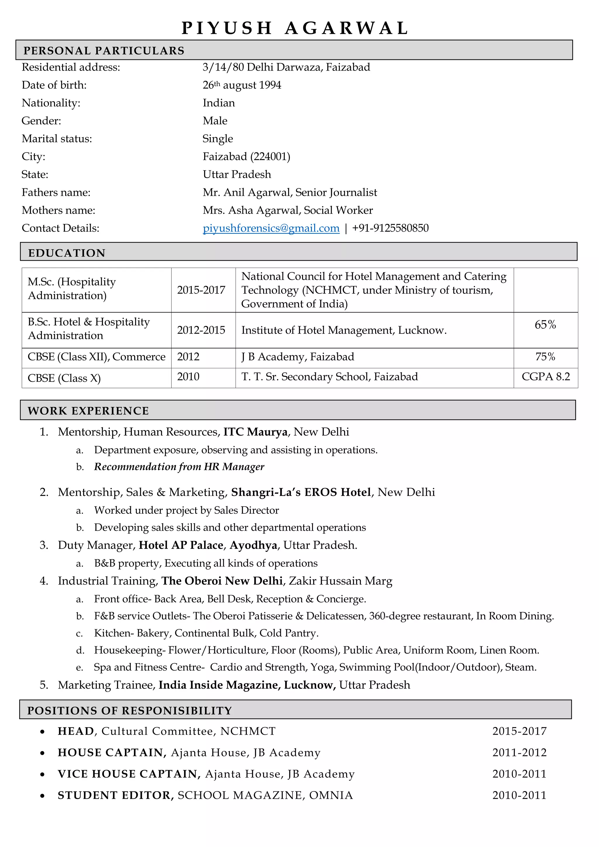 Resume | PDF