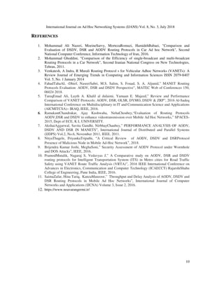 COMPARING THREE PROTOCOLS OF DODV, DSR, DSDV FOR VANET NETWORK | PDF | Computer Networking ...