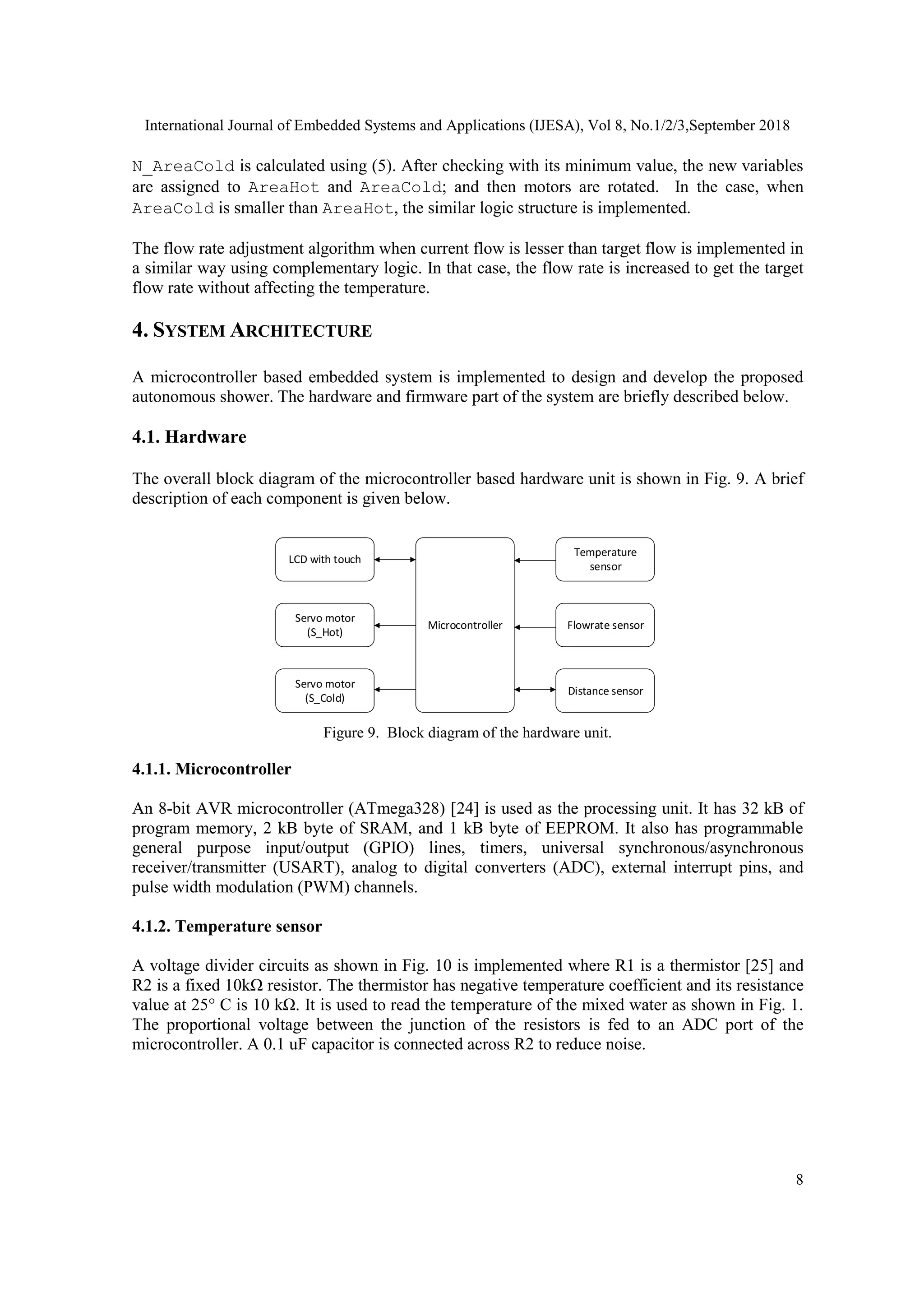 DESIGN OF AN AUTONOMOUS SMART SHOWER WITH SENSORS AND ACTUATORS | PDF