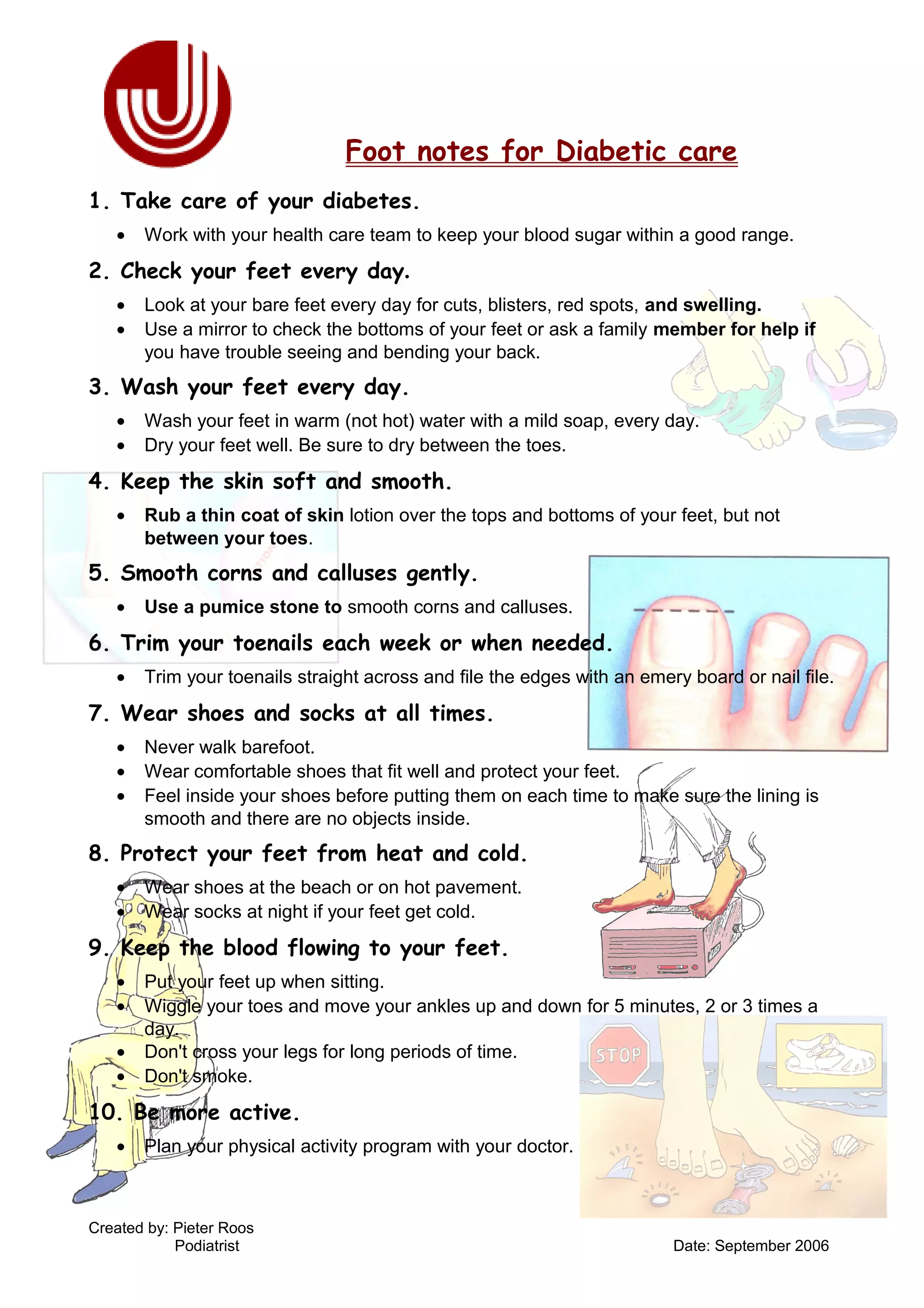 Foot care for Diabetics | DOC
