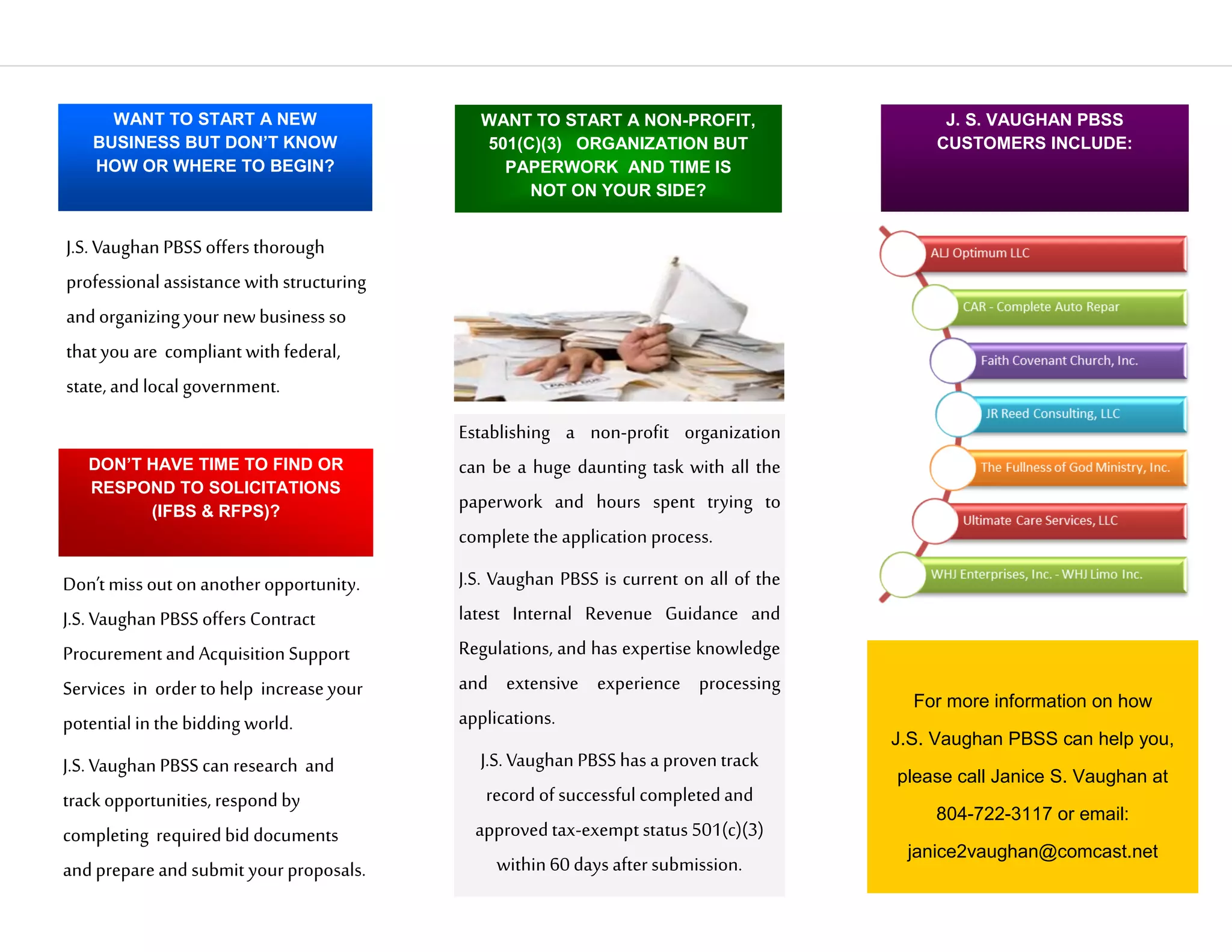 JS Vaughan Brochure | PPT