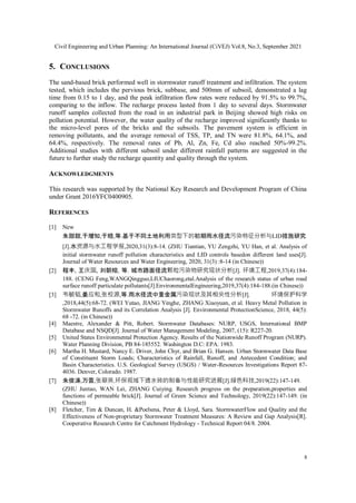 Stormwater Runoff Treatment and Infiltration via Silica-Sand based ...