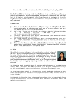 DIGITAL TRANSFORMATION OF SOCIAL WELFARE: EXPLORING INNOVATIONS AND POLICY IMPLICATIONS | PDF