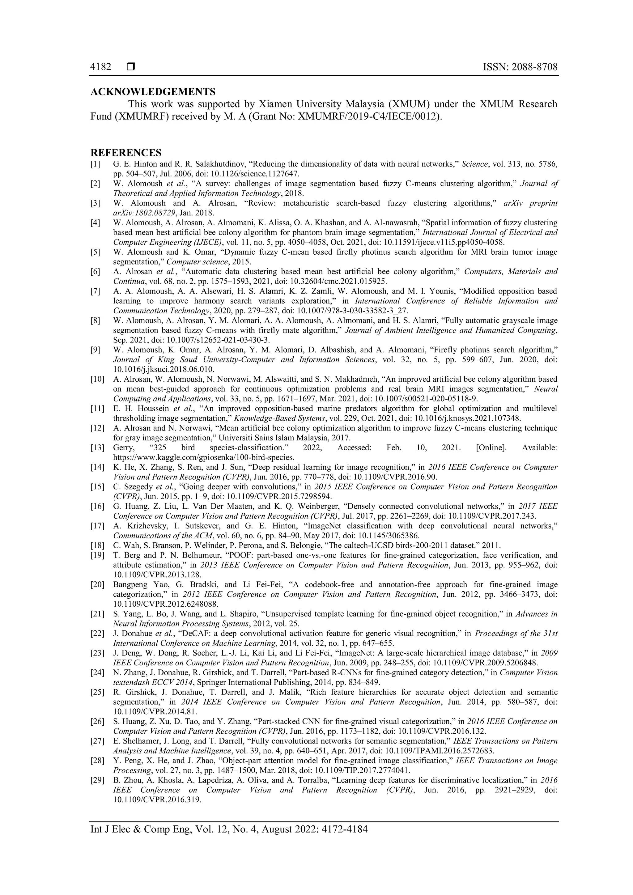 Effective classification of birds’ species based on transfer learning | PDF