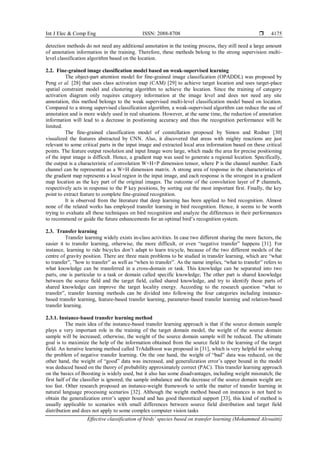 Effective classification of birds’ species based on transfer learning | PDF