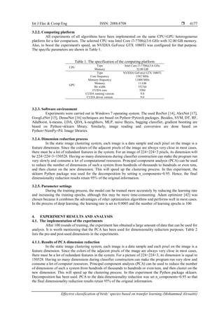 Effective classification of birds’ species based on transfer learning | PDF