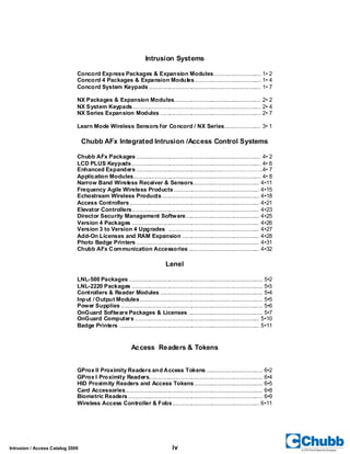 Intrusion Access Catalog August 09 | PDF