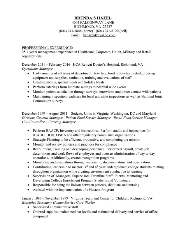 Brenda Hazel Resume2 | PDF