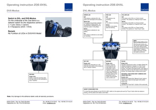 Bebob ZOE-DVXL zoomcontrol voor Lanc | PDF