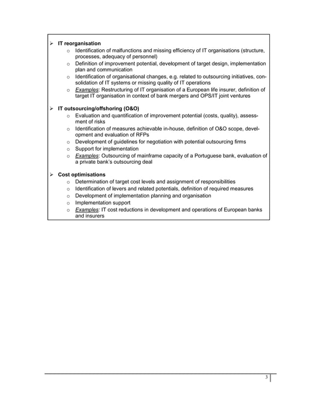 W Bertschinger Consulting - profile & service portfolio | PDF