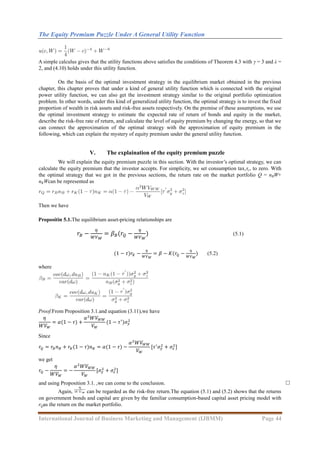 The Equity Premium Puzzle undera General Utility Function | PDF