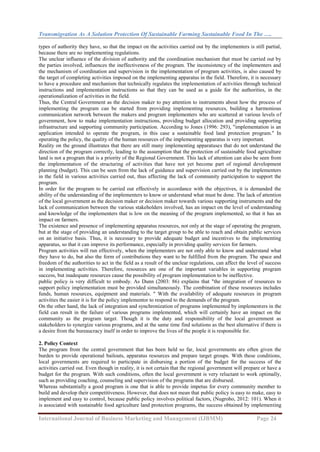 Transmigration As A Solution Protection Of Sustainable Farming ...