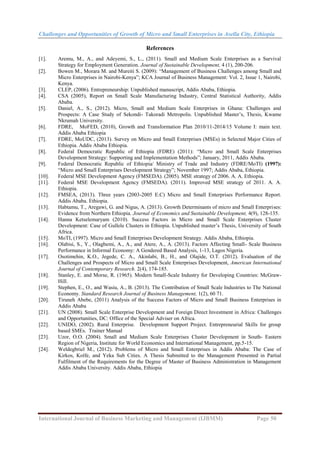 Challenges and Opportunities of Growth of Micro and Small Enterprises ...