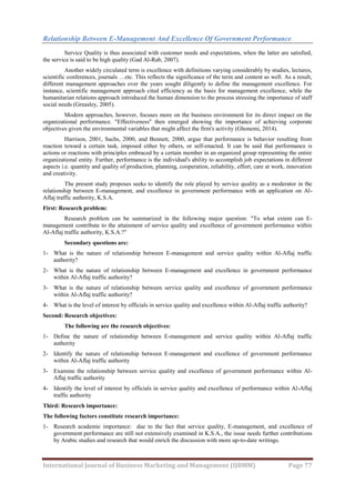 Relationship Between E-Management And Excellence Of Government ...