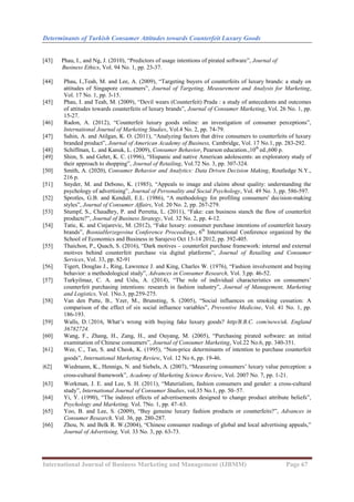 Determinants of Turkish Consumer Attitudes towards Counterfeit Luxury ...