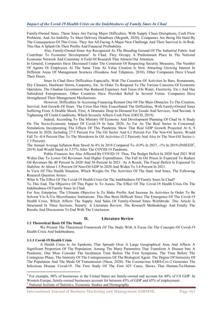 Impact of the Covid-19 Health Crisis on the Indebtedness of Family SMEs ...