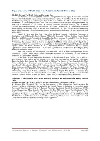 Impact of the Covid-19 Health Crisis on the Indebtedness of Family SMEs ...